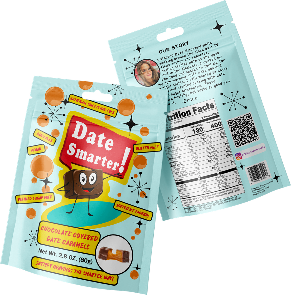 Chocolate Covered Date Caramels - 6pk – Date Smarter!